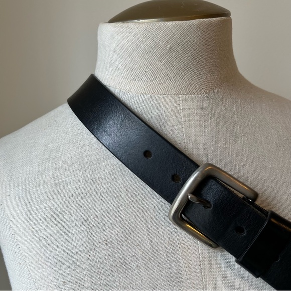 G.H. Bass & Co. | Accessories | Gh Bass Black Genuine Leather Belt With ...